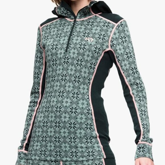Kari Traa | Tops | Kari Traa Rose Baselayer Hooded Half Zip Blue ...